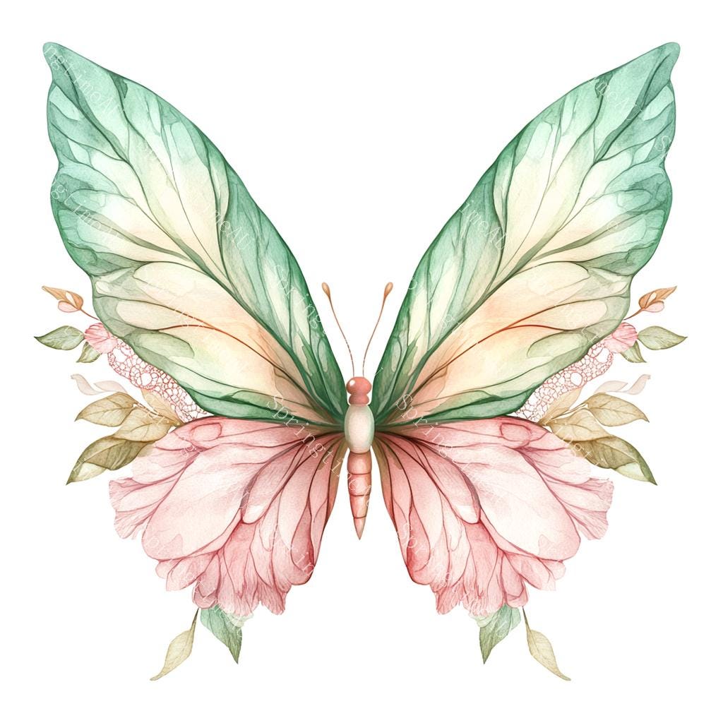 20 Floral Butterfly Clipart, Flowers Butterfly, Butterfly With Flowers ...