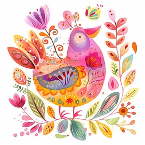 16 Bohemian Style Bird Clipart, Birdfolk Art, Boho Bird, Printable ...