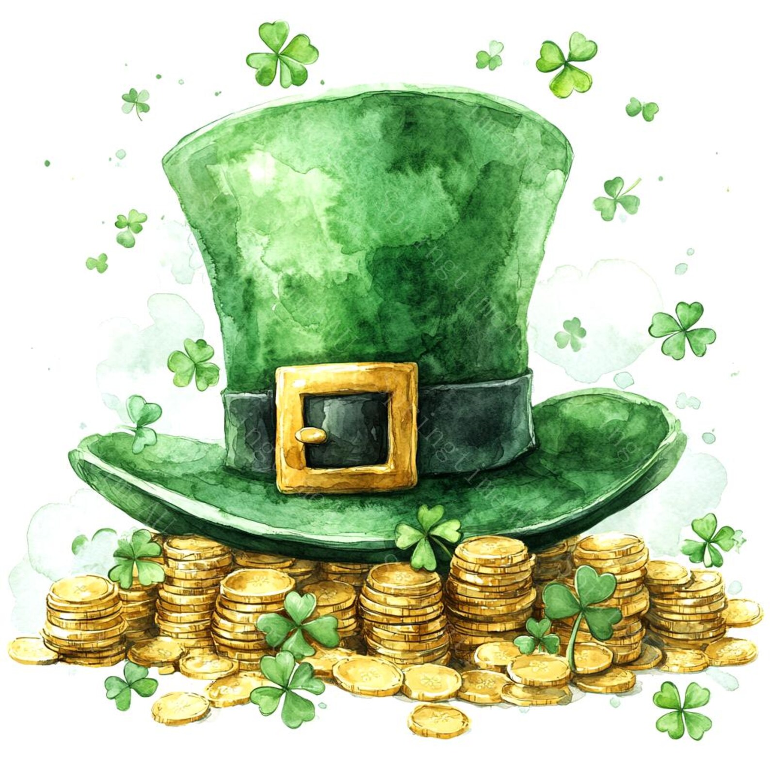 18 Leprechaun Hat Clipart, Green Hat, Saint Patrick's Day, Printable ...