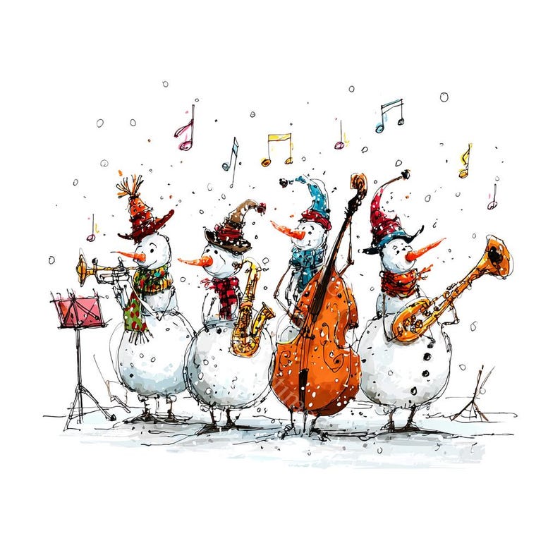 20 Funny Snowman Clipart, Christmas Character, Cute Cartoon Snowman ...