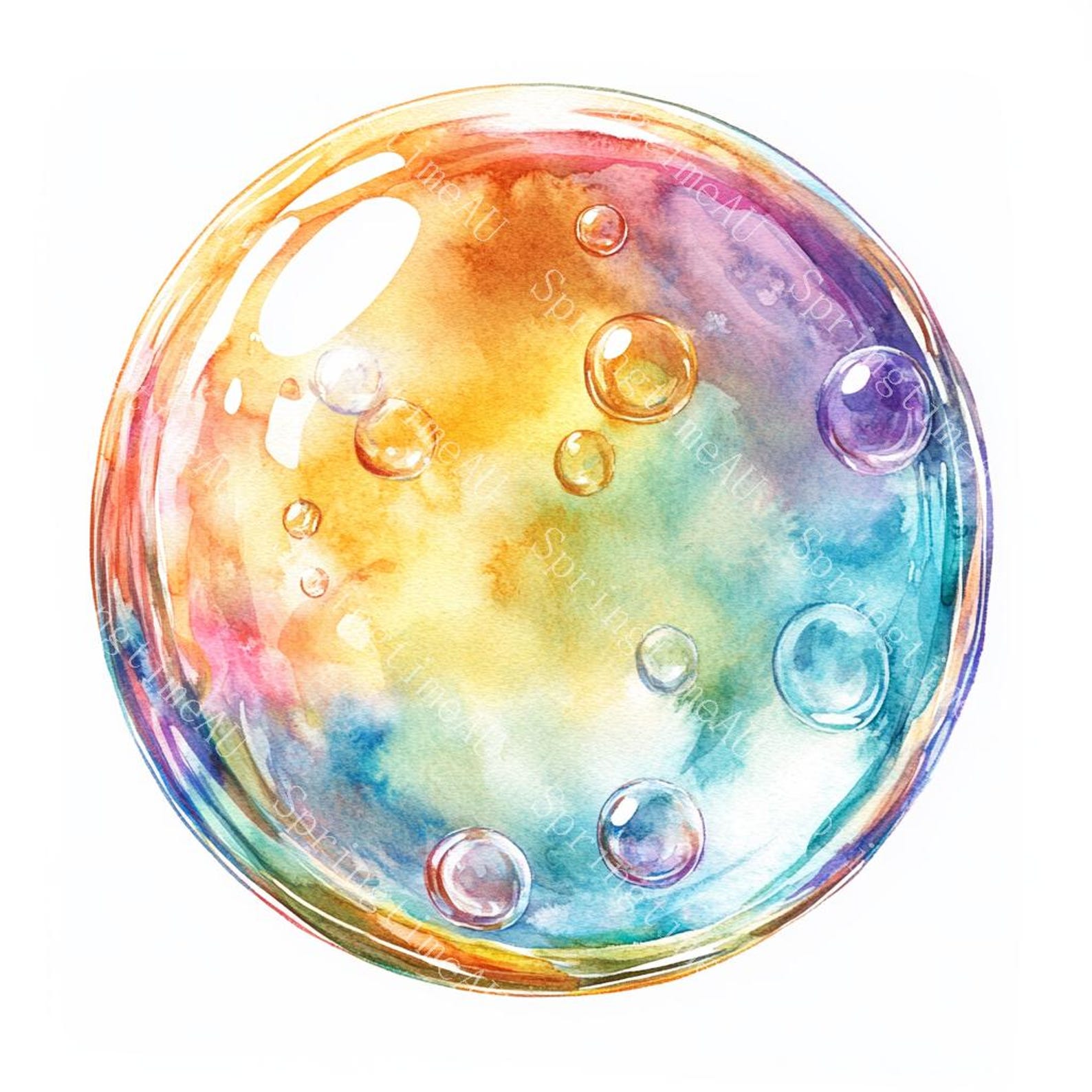 20 Pastel Soap Bubbles Clipart, Bubbly Clipart, Fantastic Bubbles ...