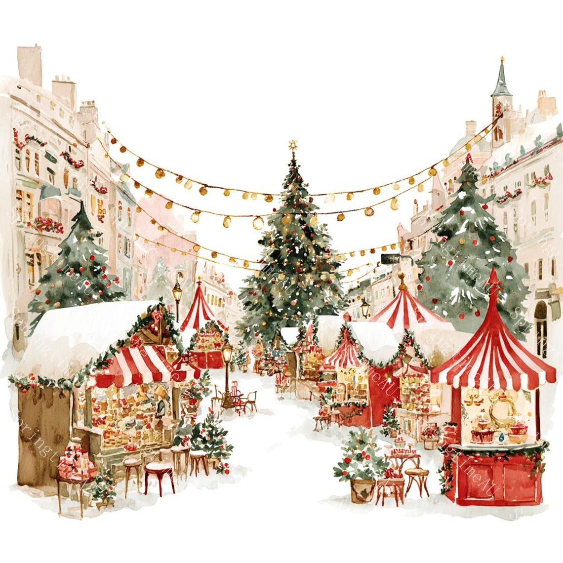 20 Christmas in London Clipart, Winter London, Cute London Travel ...