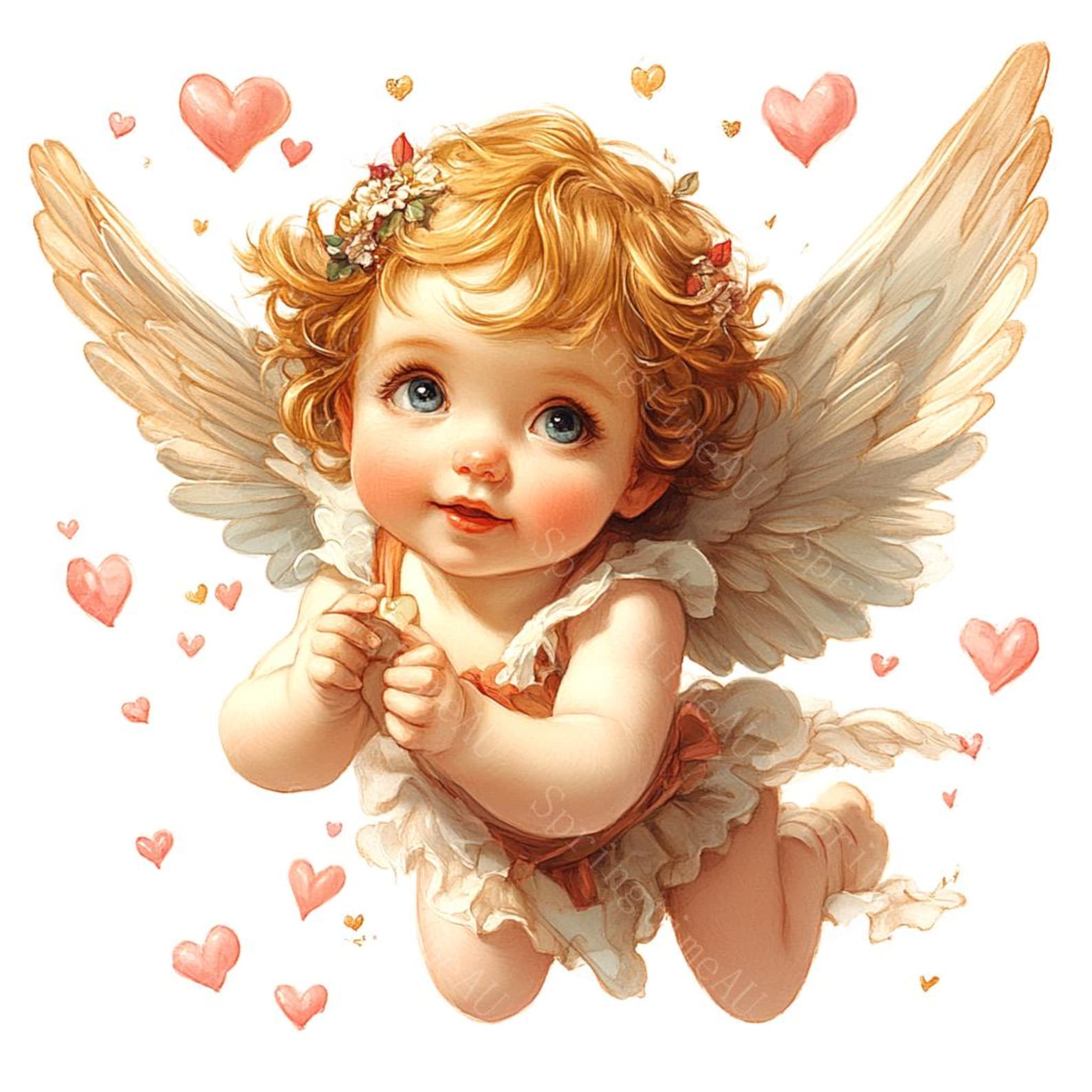 14 Valentine Cupid Clipart, Valentine's Day Cupid, Cute Love Angels ...