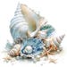 18 Gorgeous Sea Shells Clipart, Seashell Clipart, Ocean Sea Clipart ...