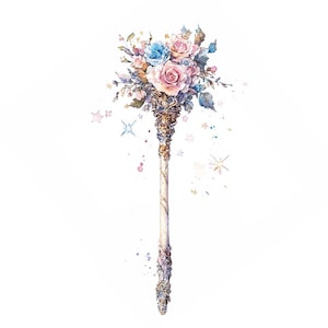 20 Magic Wand Clipart, Princess Wand Clipart, Enchanting Design ...