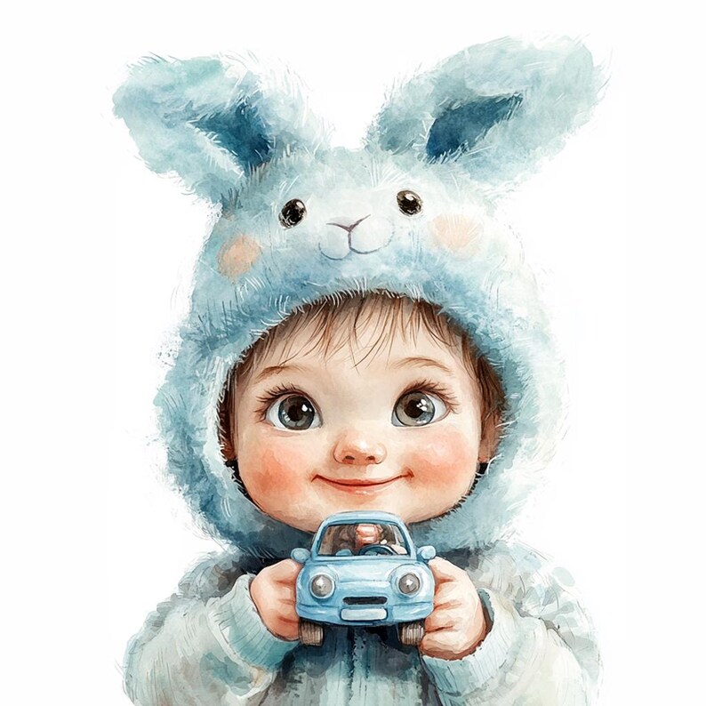 16 Cute Baby Boy Clipart, Little Boy, Adorable Cartoon Illustrations ...