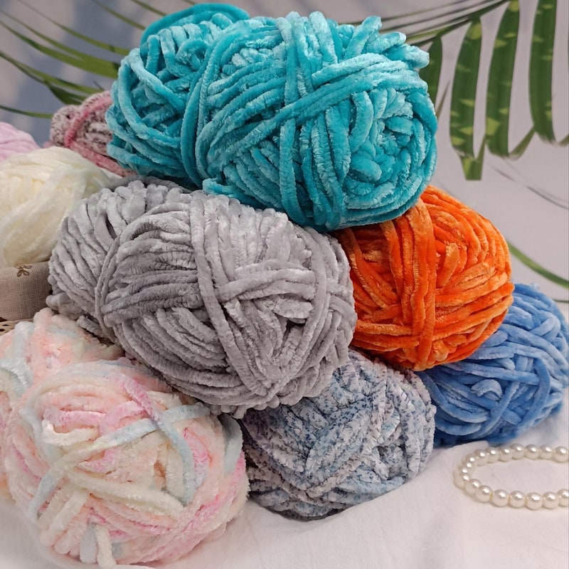 Chenille Yarn - Etsy