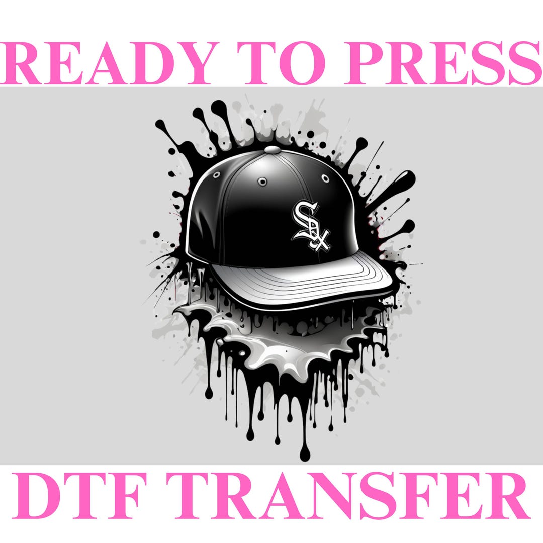 DTF Transfer - Chicago White Sox Baseball Hat MLB Sports Graffiti Paint ...
