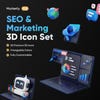 Virtually - AR VR 3D Icon Set | Modern High Quality Realistic 3D Icon ...