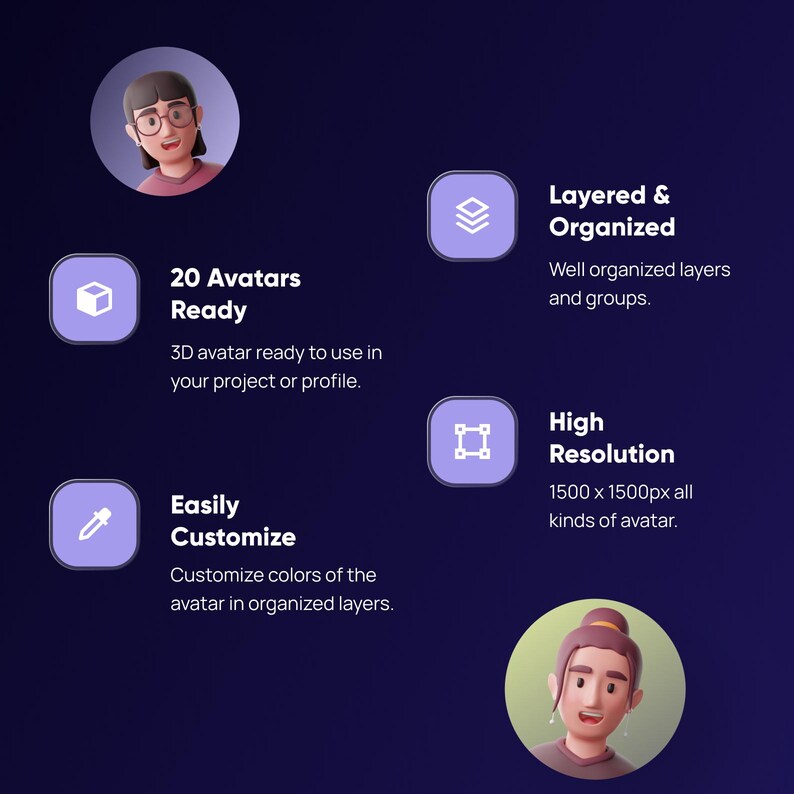 Facely - Metapeople Profile 3D Avatar V1 | Modern High Quality ...