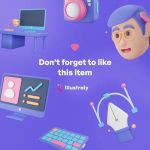 Freelancy - Freelance 3D Icon Set | High Quality Realistic 3D Icon Set ...