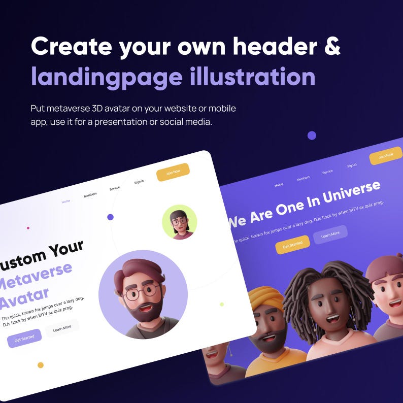 Facely - Metapeople Profile 3D Avatar V1 | Modern High Quality ...