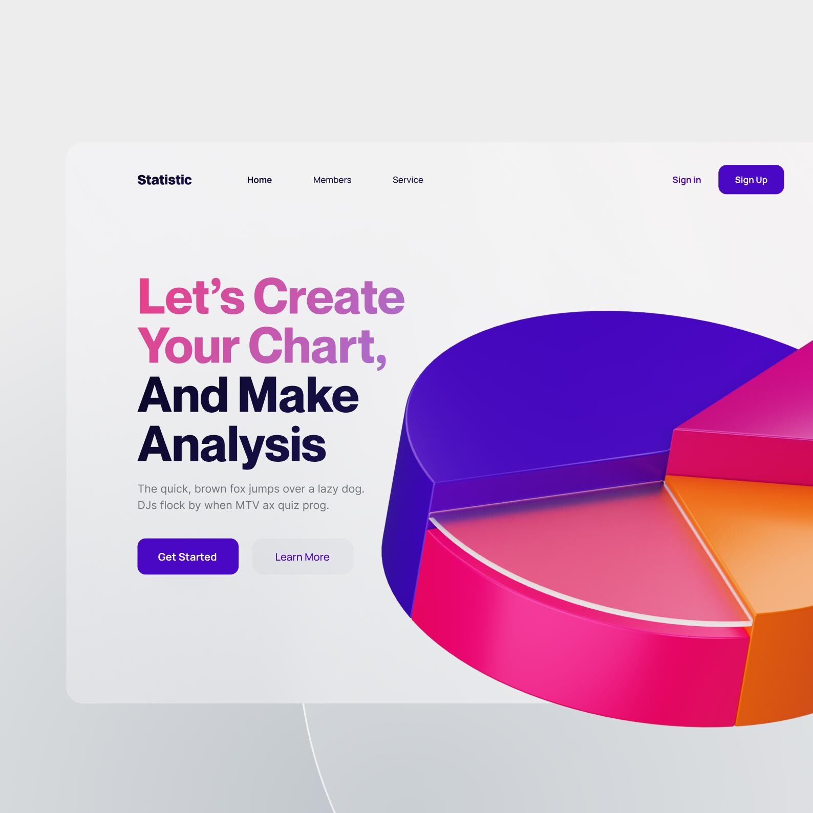 Charty - Chart Statistic 3D Icon Set | Modern High Quality Icon Set - Etsy