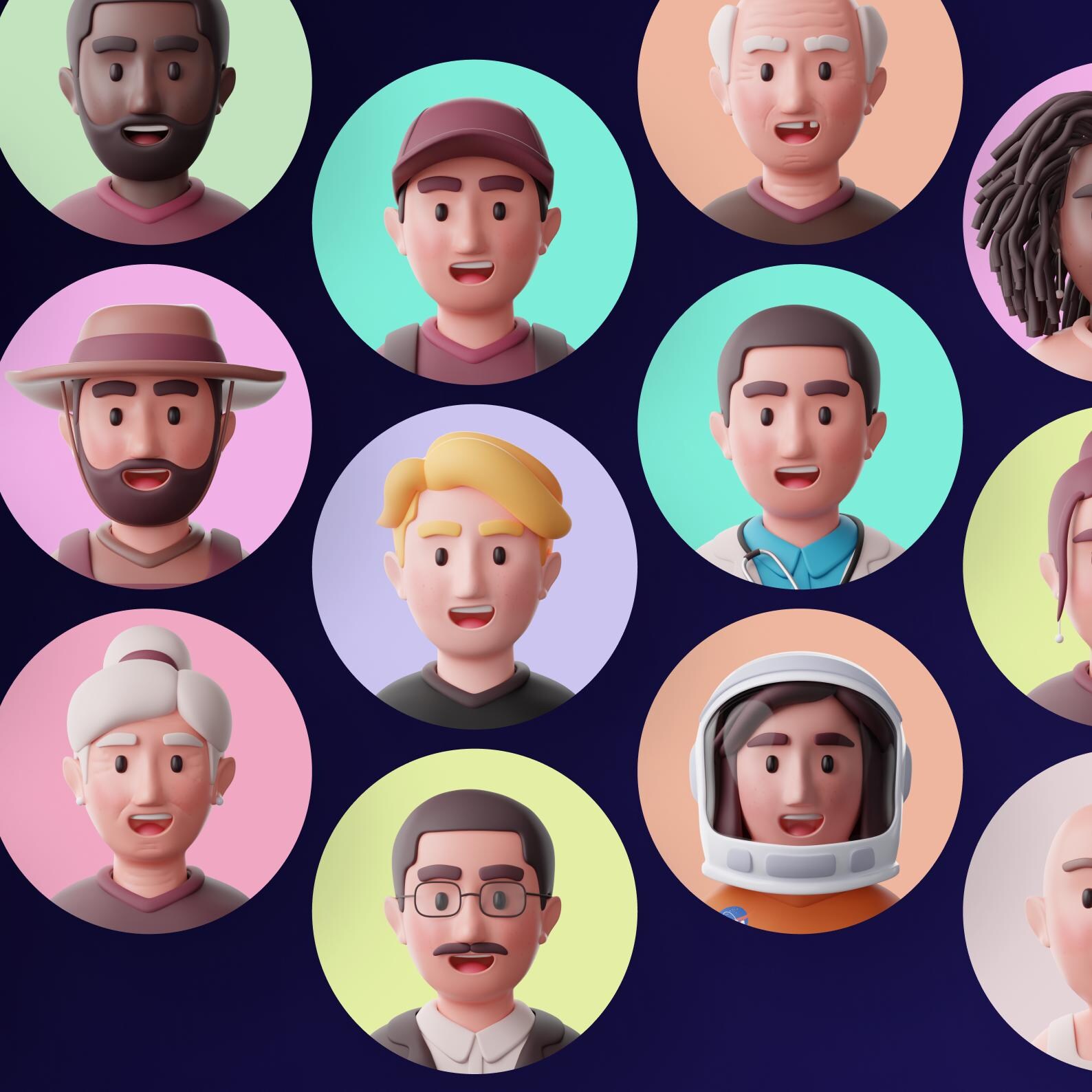 Facely - Metapeople Profile 3D Avatar V1 | Modern High Quality ...