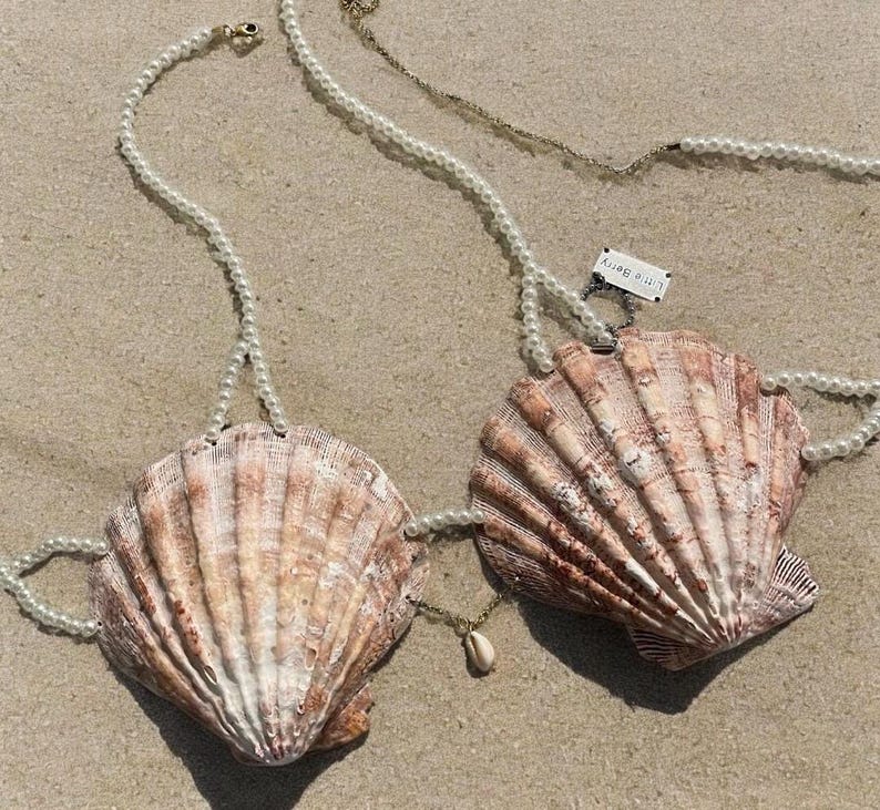 Seashell Costume Bikini - Etsy