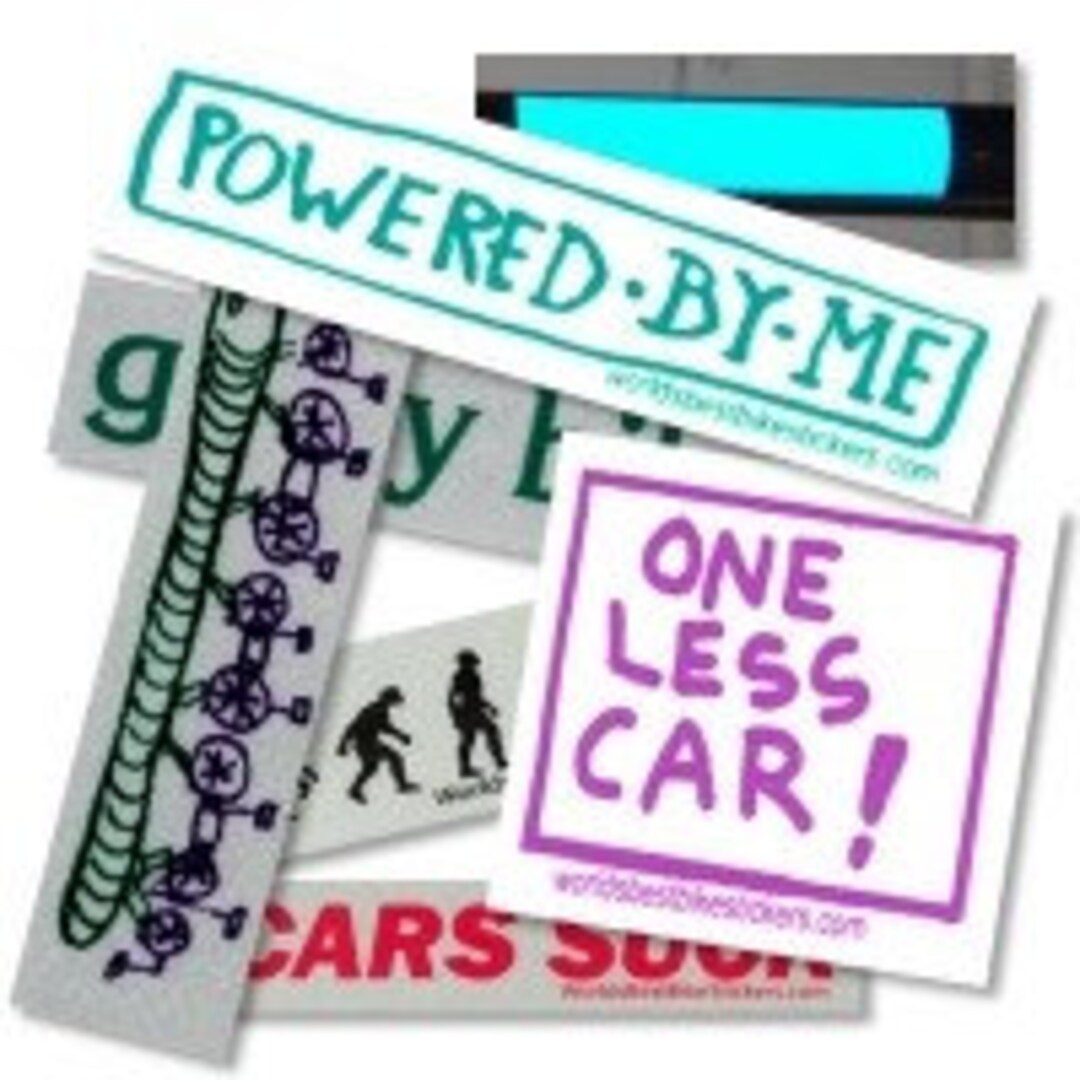 50 Reflective Bike Stickers Grab Bag - Etsy