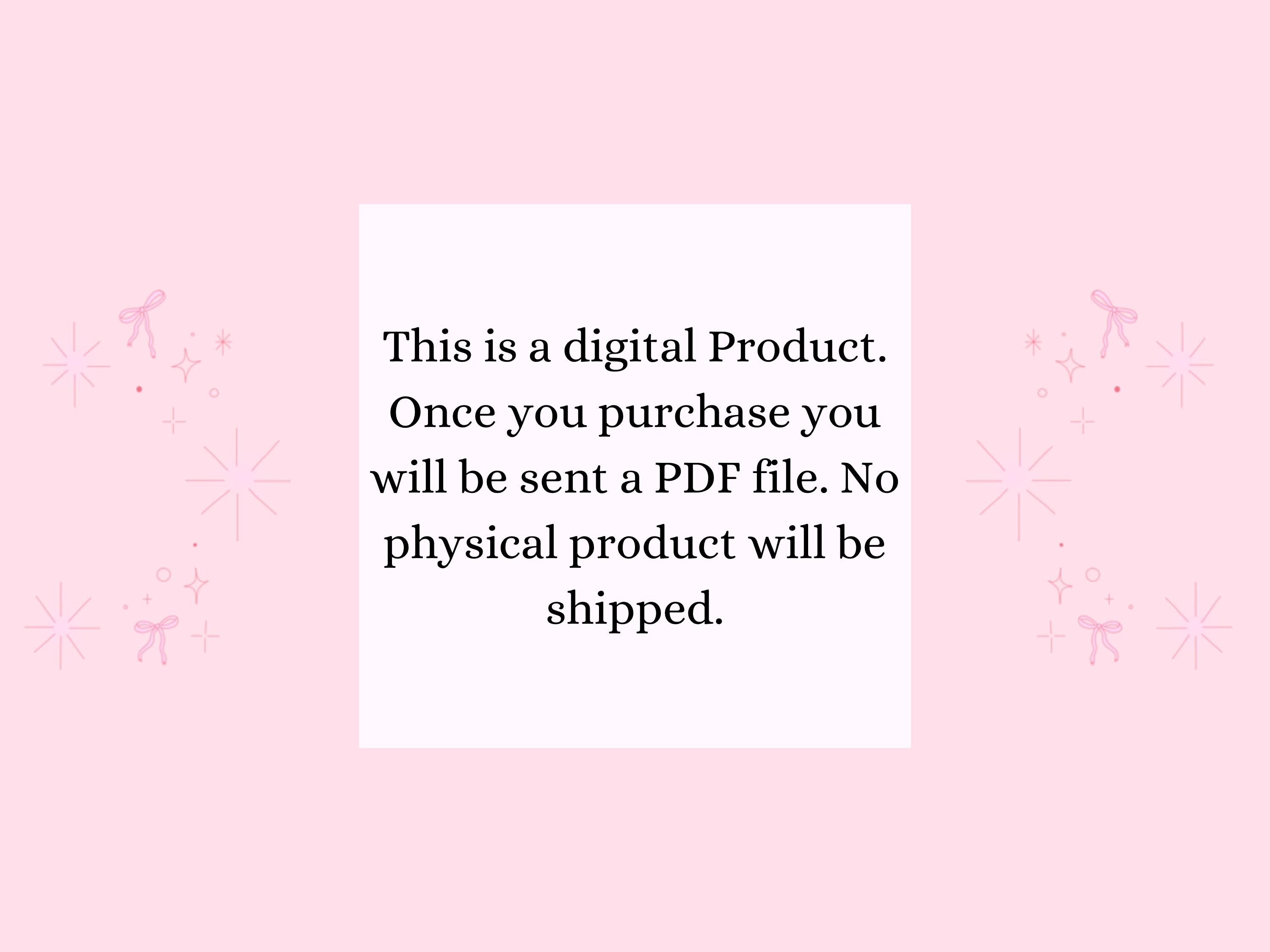 Pink Bow Daily Planner, Coquette Planner, Printable, PDF Download - Etsy