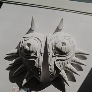 Majora's Mask 3D Printed Replica - Painted or DIY Customizable White ...
