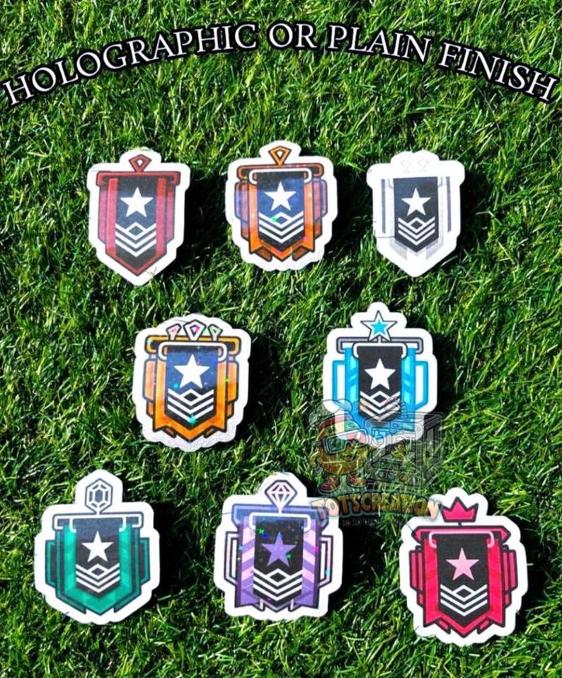 Rainbow Six Siege Rank Stickers – Custom Fan-made Badge Collection ...