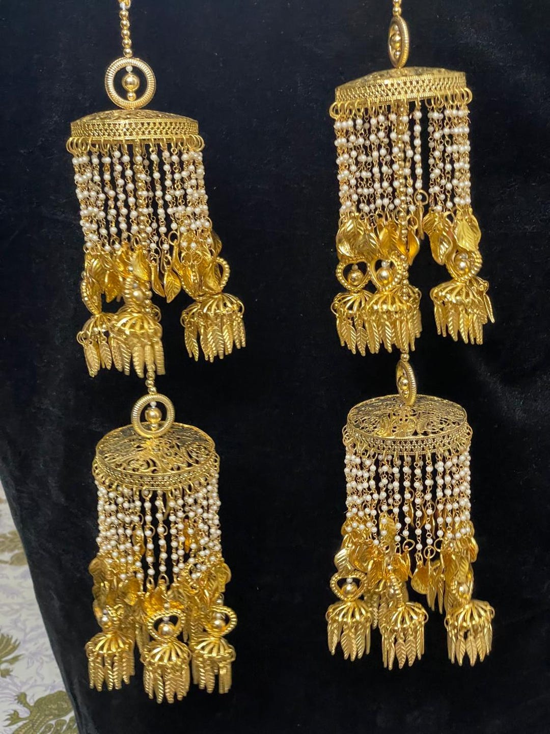 Punjabi Sikh Wedding Kaleera / Pakistani Wedding / Gold Kaleerein ...