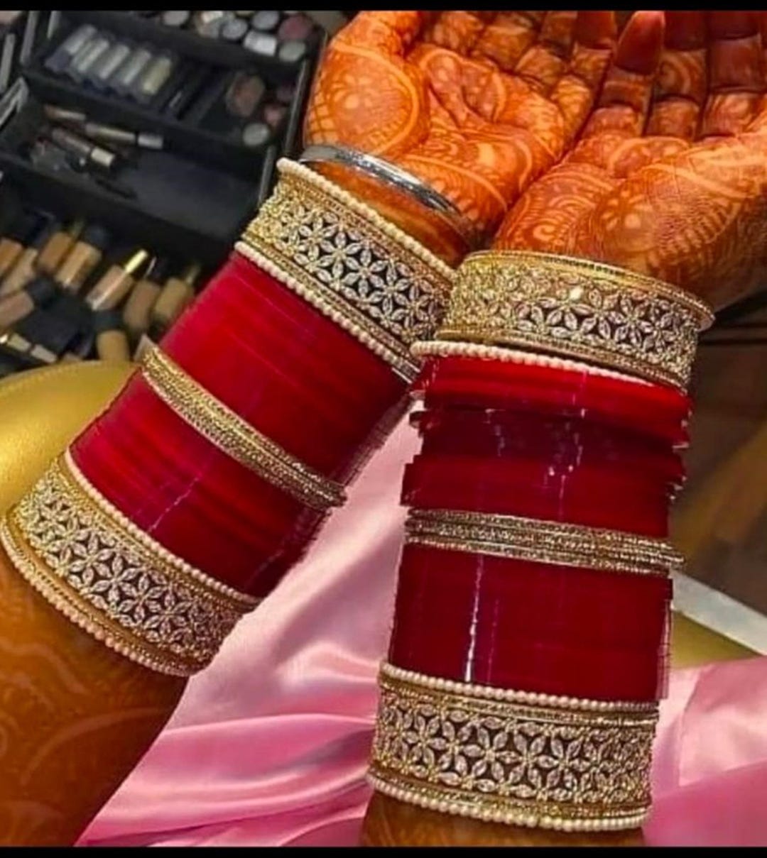 Indian Chura Bangle Set/traditiona Bridal Choora Punjabi Chura/bridal ...
