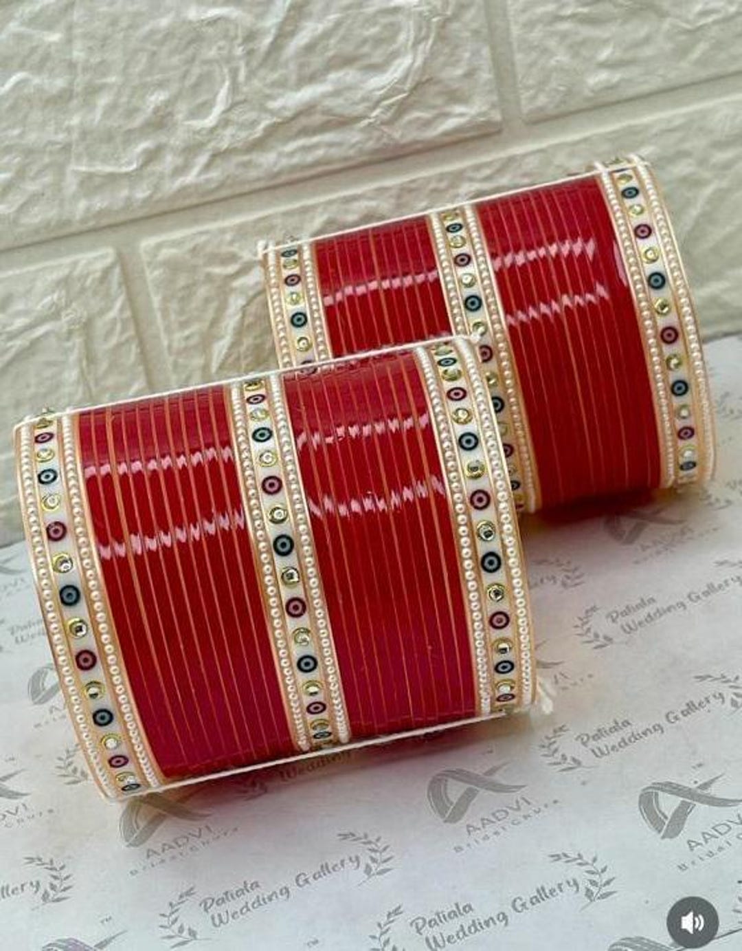 Punjabi Bridal Traditonal Kundan Chuda Set/wedding Chooda/traditional ...