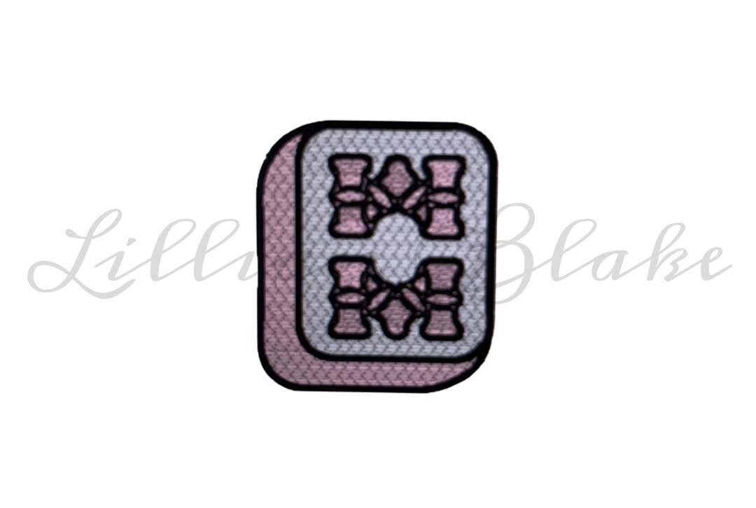 Bam Mahjong Tile Embroidery File Design, Chinese Game, Girls Night ...