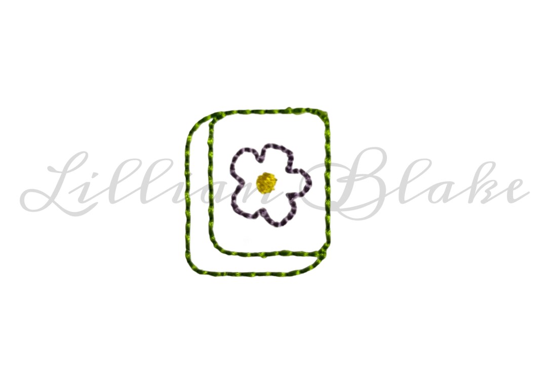 Mahjong Bean Stitch Flower Mahjong Tile Machine Embroidery File Design ...