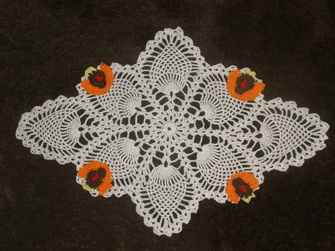 Thanksgiving Turkey Doily - Etsy