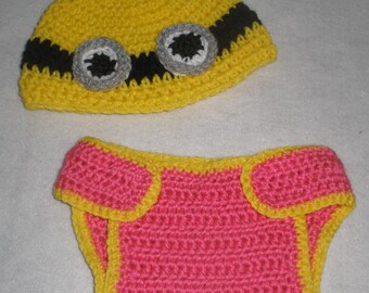 Minion Diaper Set | Etsy