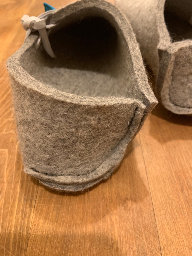 Felted Wool Slippers Slip On Easy Comfortable Light Cozy | Etsy