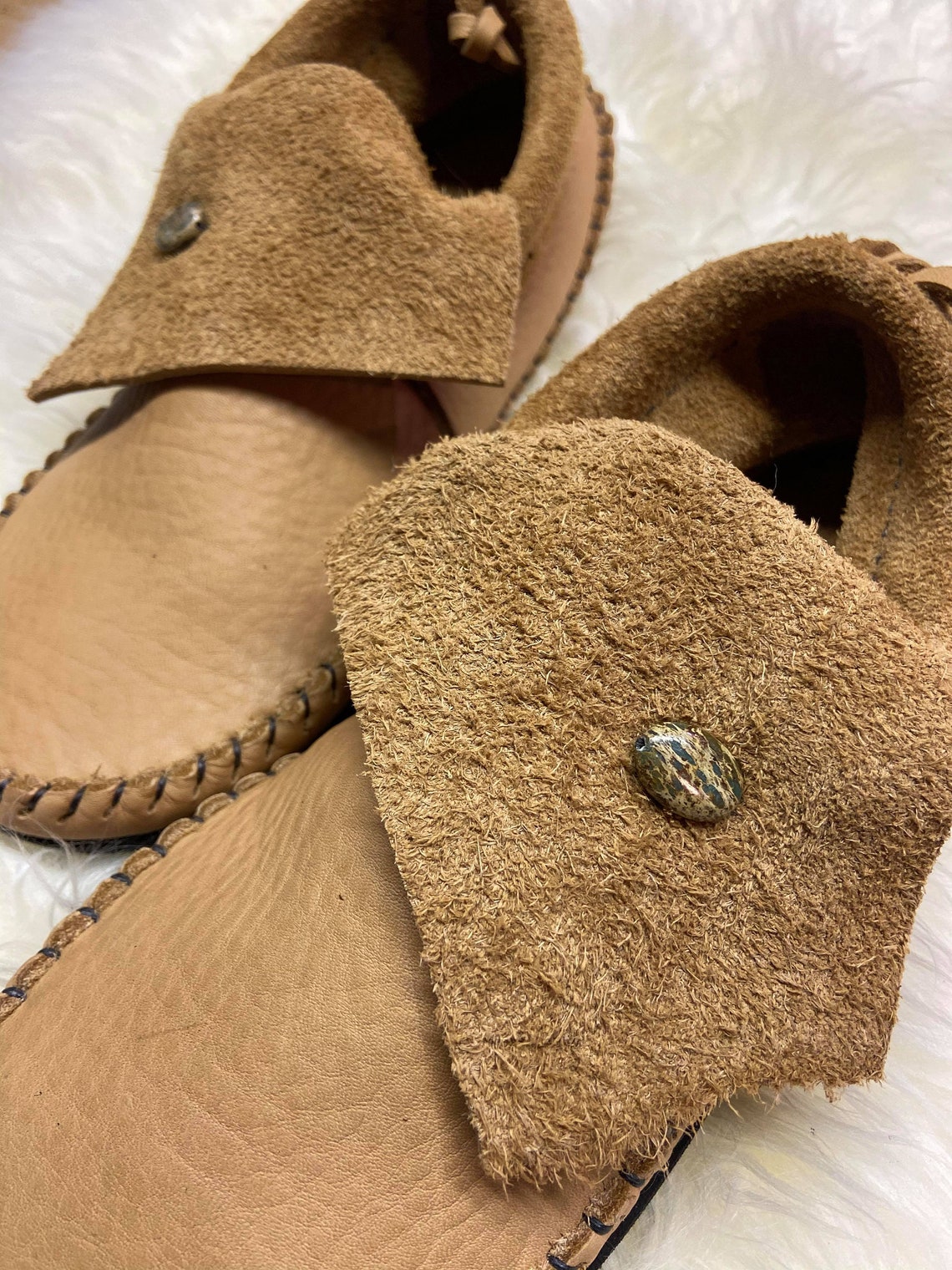 Raw Cut Sand Inca Moccasin | Etsy