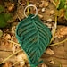 Leather Leaf Keychain - Etsy