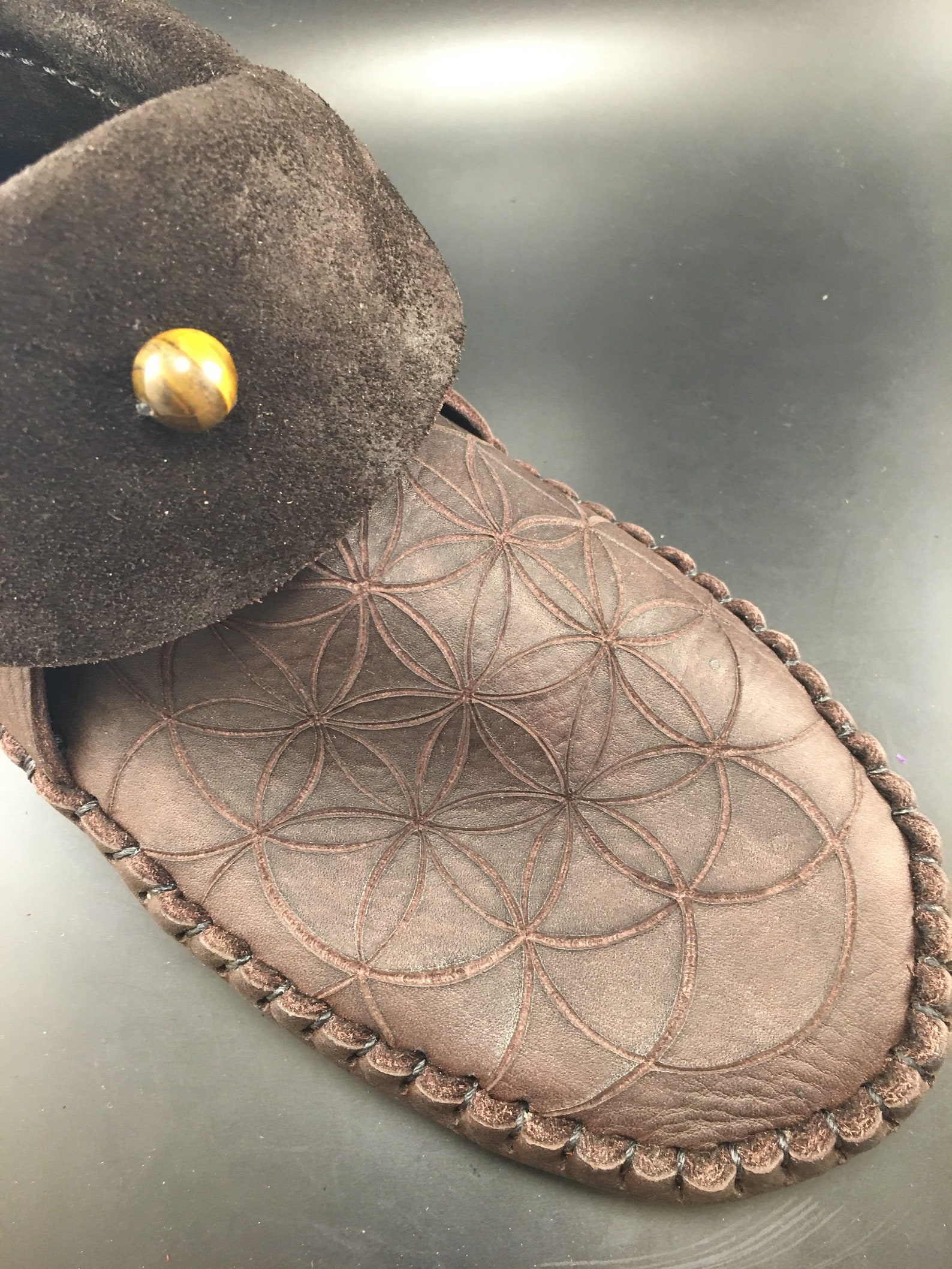 FLOWER of LIFE Clean Cut Inca Moccasin | Etsy