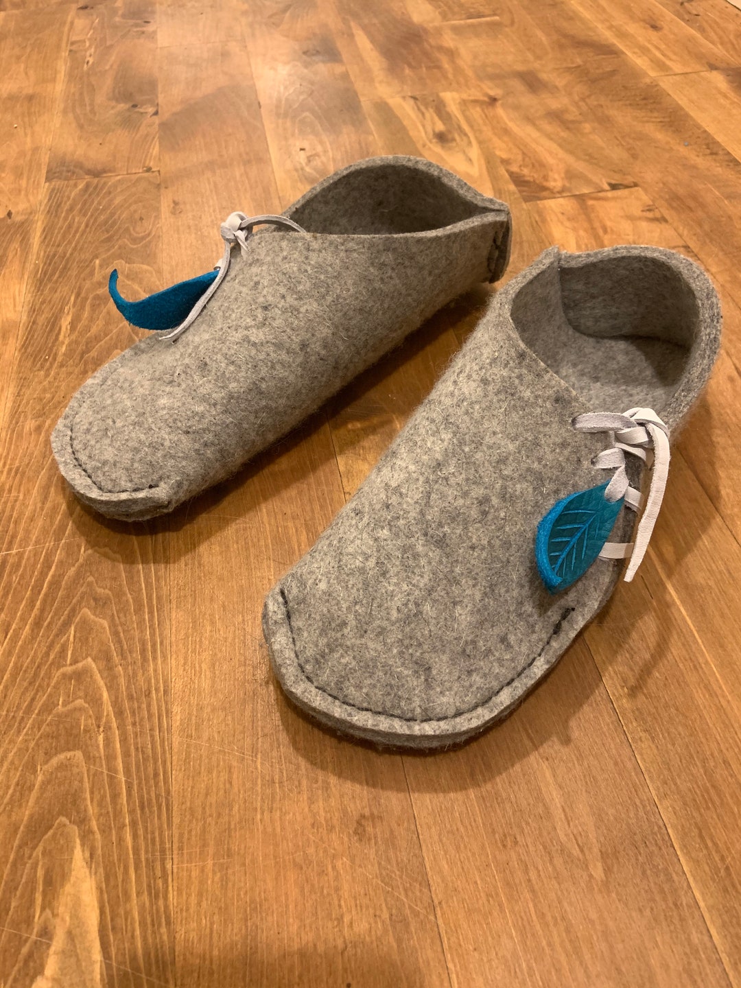 Felted Wool Slippers: Slip on Easy Comfortable Light Cozy Warm - Etsy