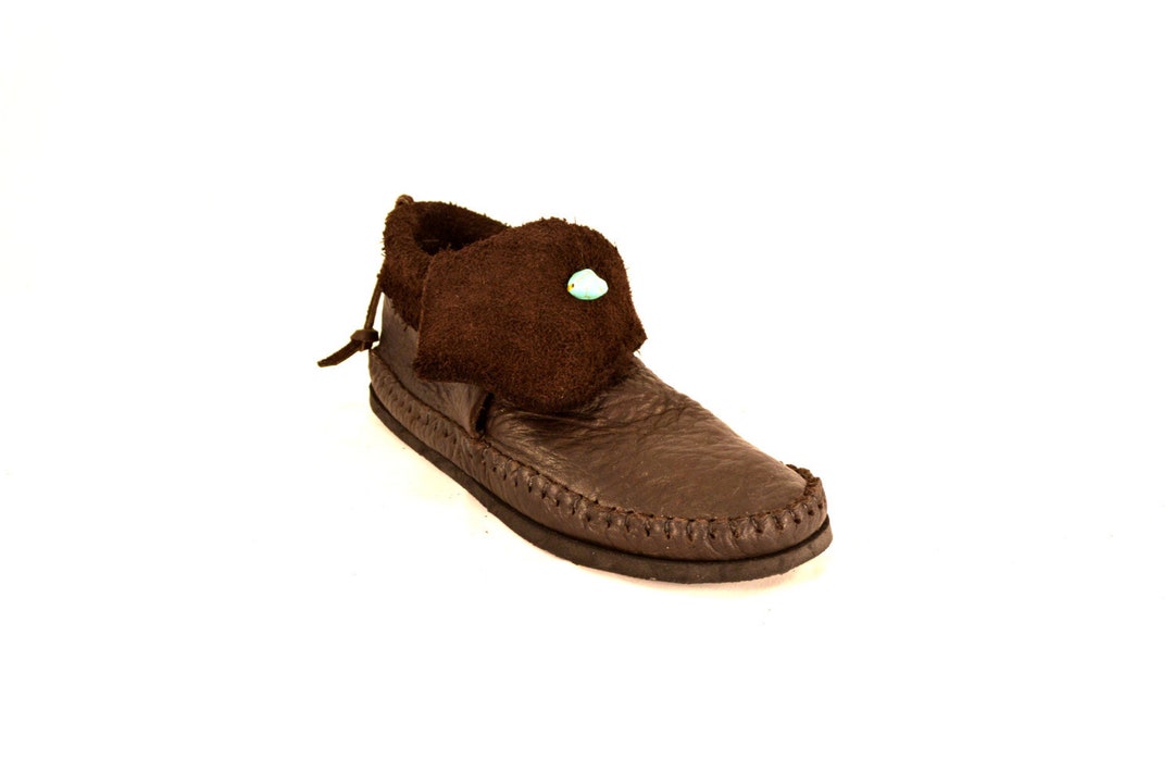 Raw Cut Inca Moccasin With Stones: Unisex Slip on Shoes Loafer Style - Etsy