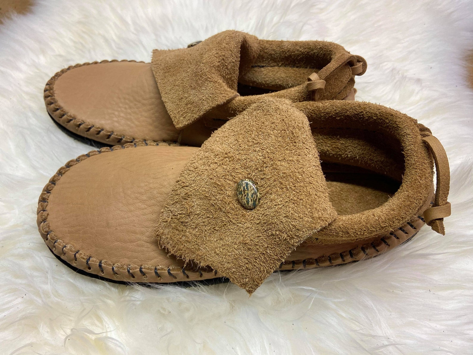 Raw Cut Sand Inca Moccasin | Etsy