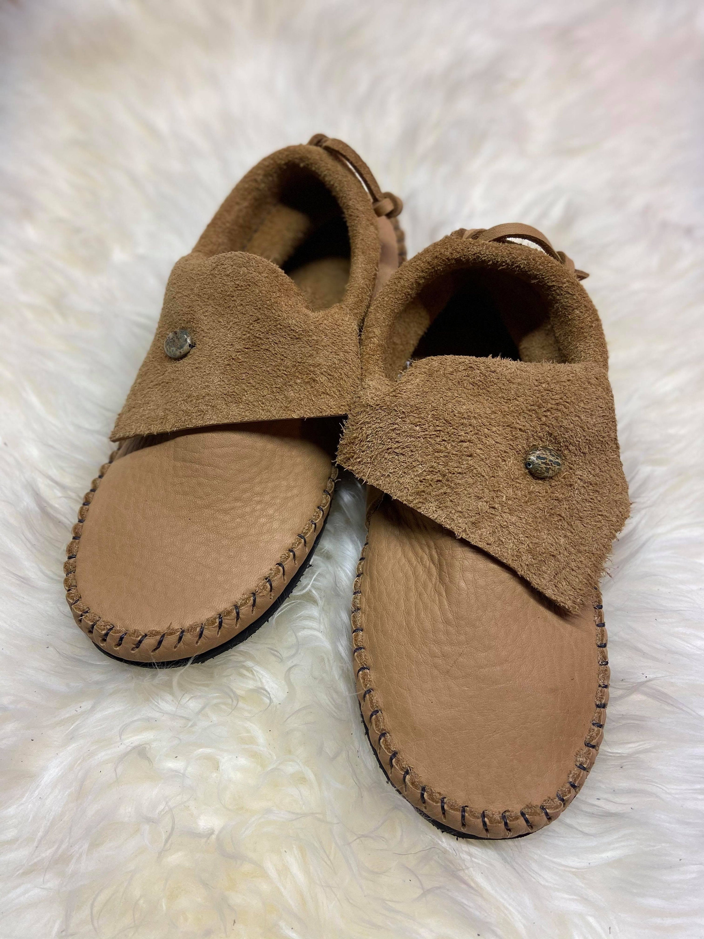 Raw Cut Sand Inca Moccasin | Etsy