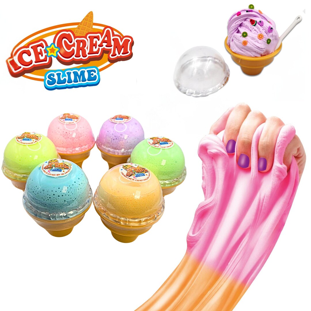 6-pack Ice Cream Slimes | Colorful Butter Slimes | Soft, Spreadable ...