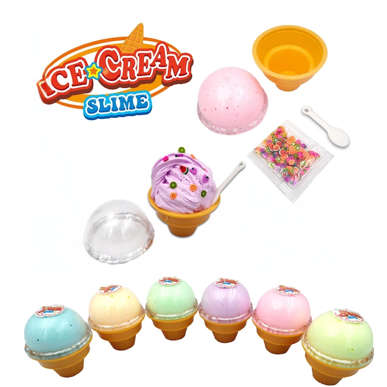 6-pack Ice Cream Slimes | Colorful Butter Slimes | Soft, Spreadable ...