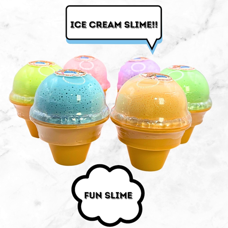 6-pack Ice Cream Slimes | Colorful Butter Slimes | Soft, Spreadable ...