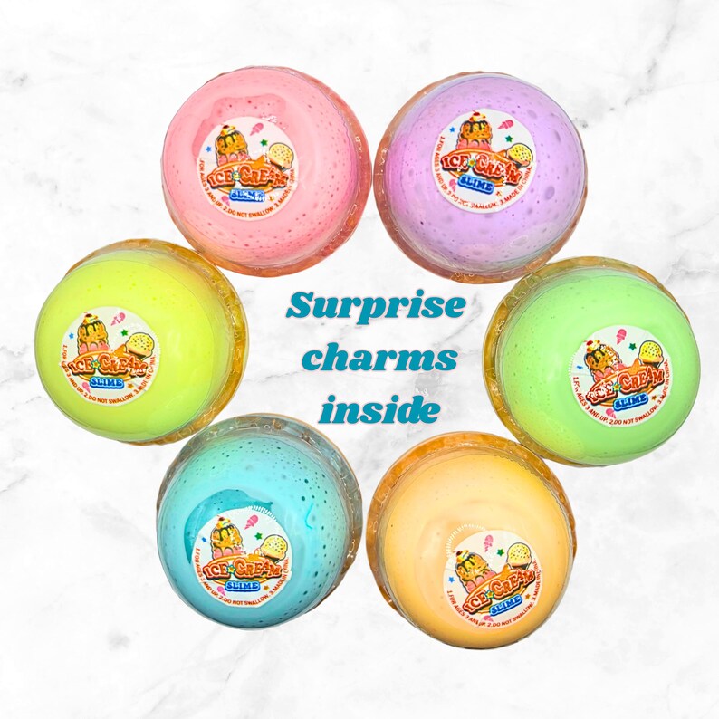 6-pack Ice Cream Slimes | Colorful Butter Slimes | Soft, Spreadable ...