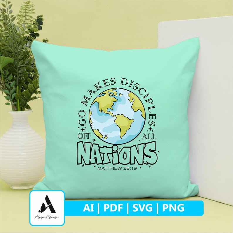 Retro Go Make Disciples Design Svg, Christian Streetwear Sublimation ...