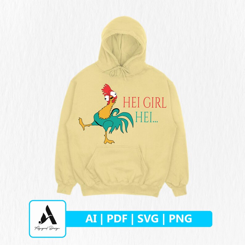 Hei Girl Hei Svg, Hei Hei Cut File for Cricut, Clipart, Vector, Chicken ...
