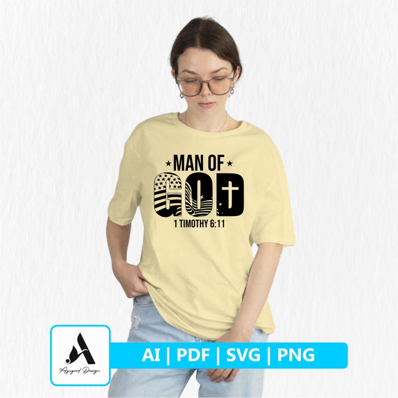 Man of God Svg, 1 Timothy 6:11, Gods Warrior Svg, Mens T-shirts ...