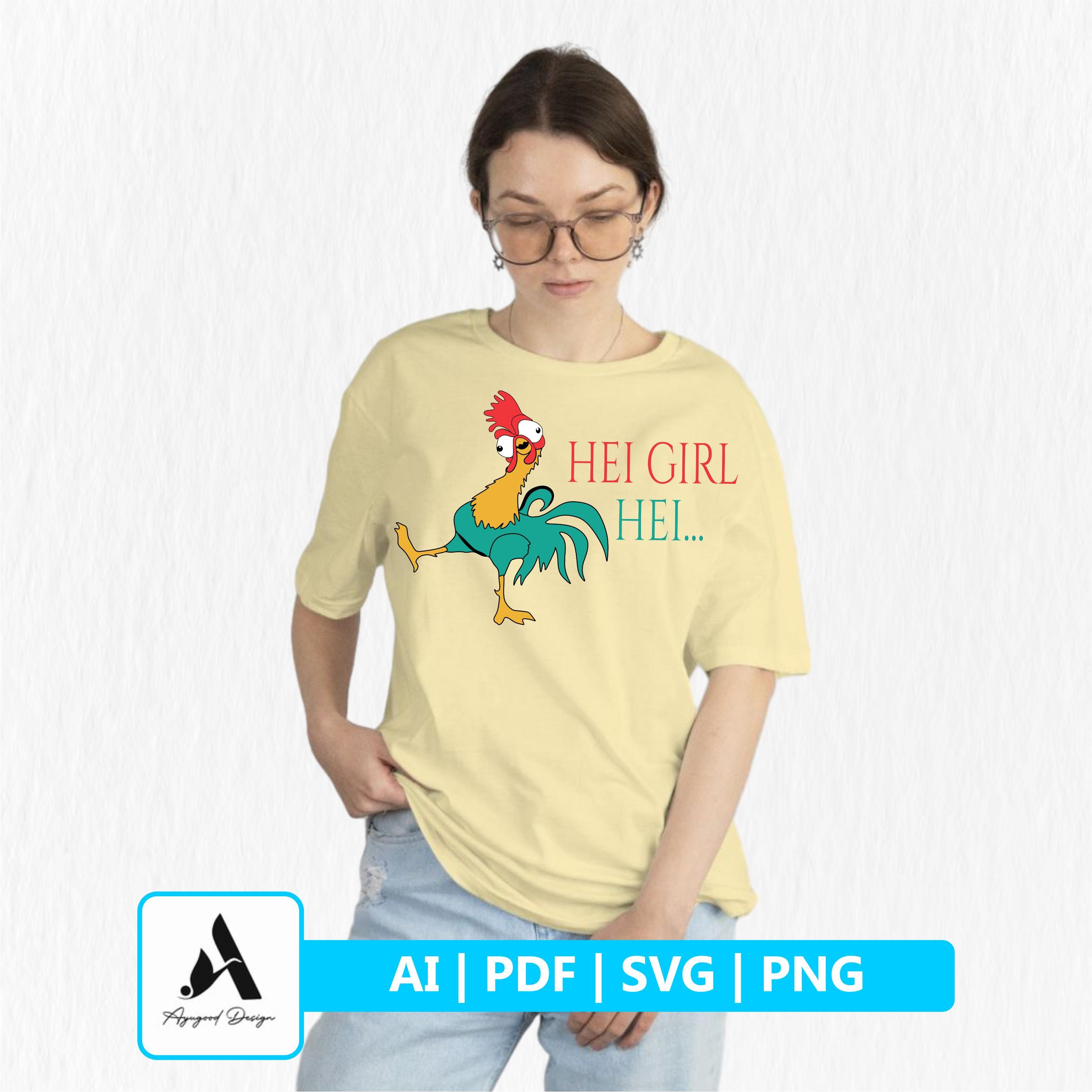 Hei Girl Hei Svg, Hei Hei Cut File for Cricut, Clipart, Vector, Chicken ...