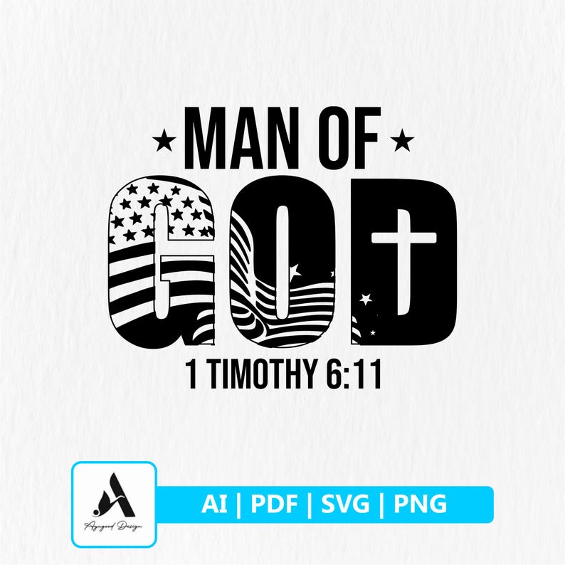 Man of God Svg, 1 Timothy 6:11, Gods Warrior Svg, Mens T-shirts ...