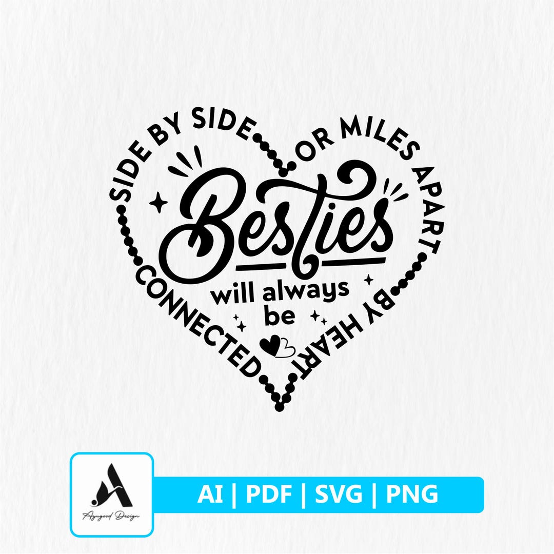 Besties SVG / Cut File / Cricut / Commercial Use / Silhouette / Best ...