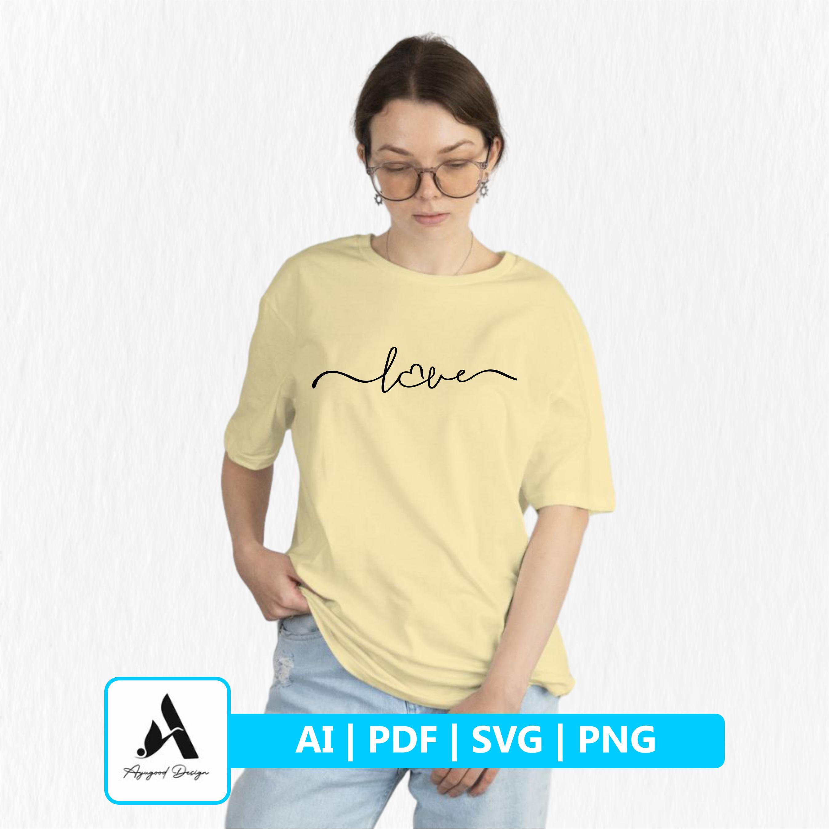 Love Script With Heart Svg Cutting File for Cricut Love Word ...