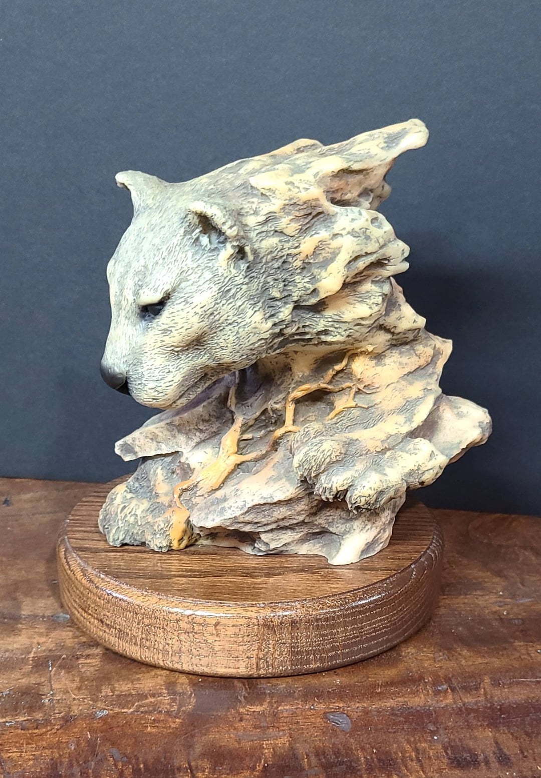 Silent Passage #7105 Cougar Bust Sculpture Mill Creek Studios Inc ...